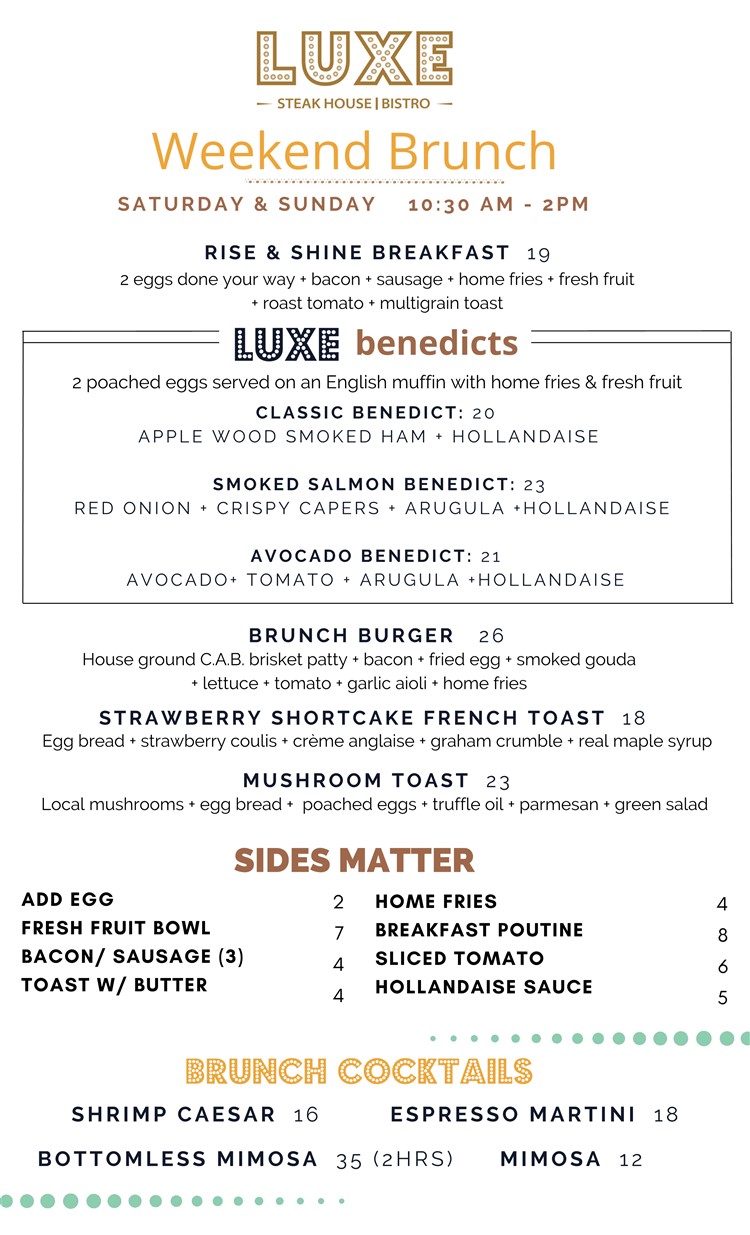 Brunch Menu