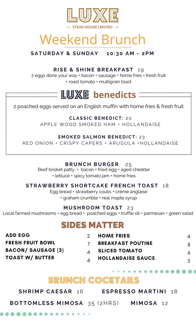 Brunch Menu